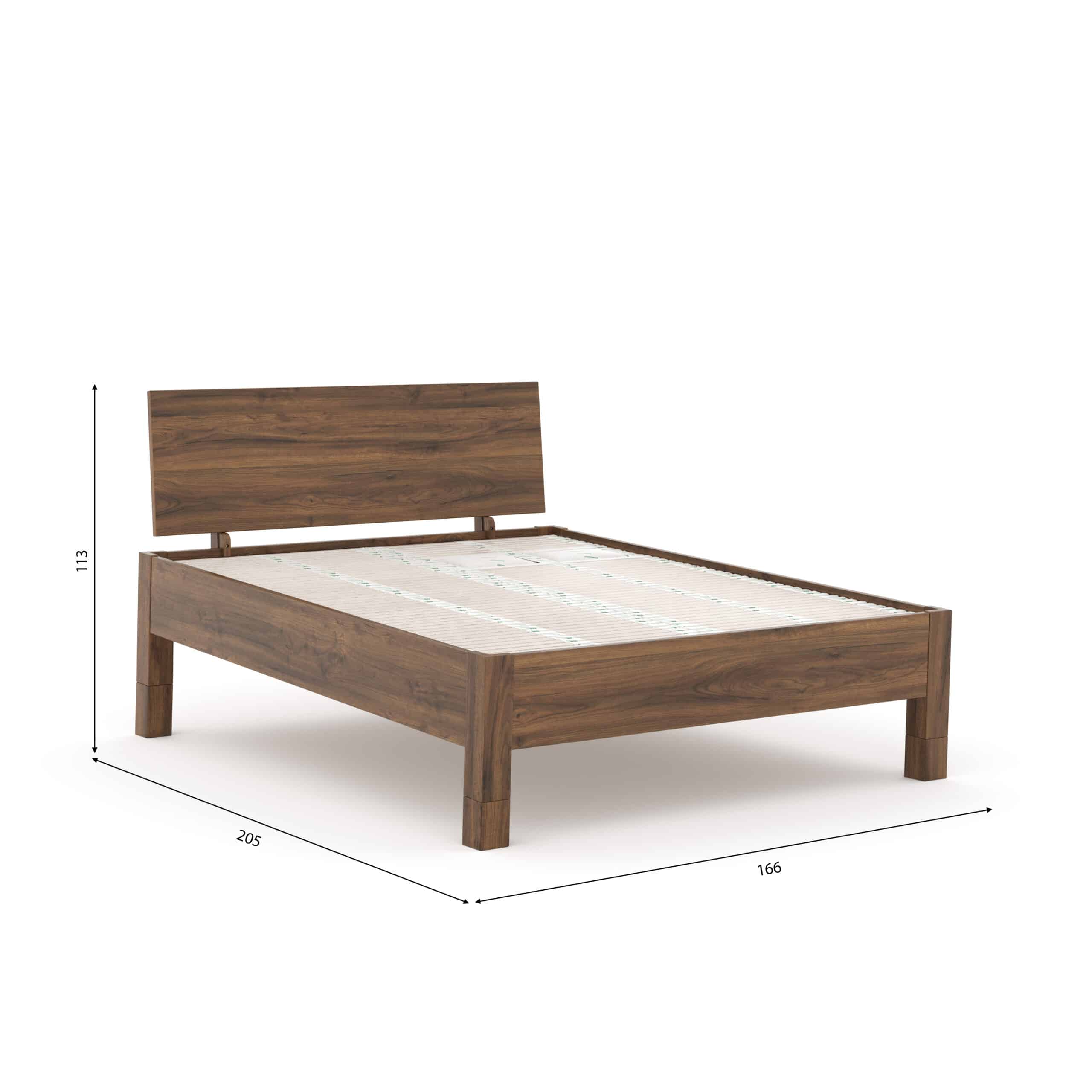 Pummer Bed Frame - Solid American Walnut